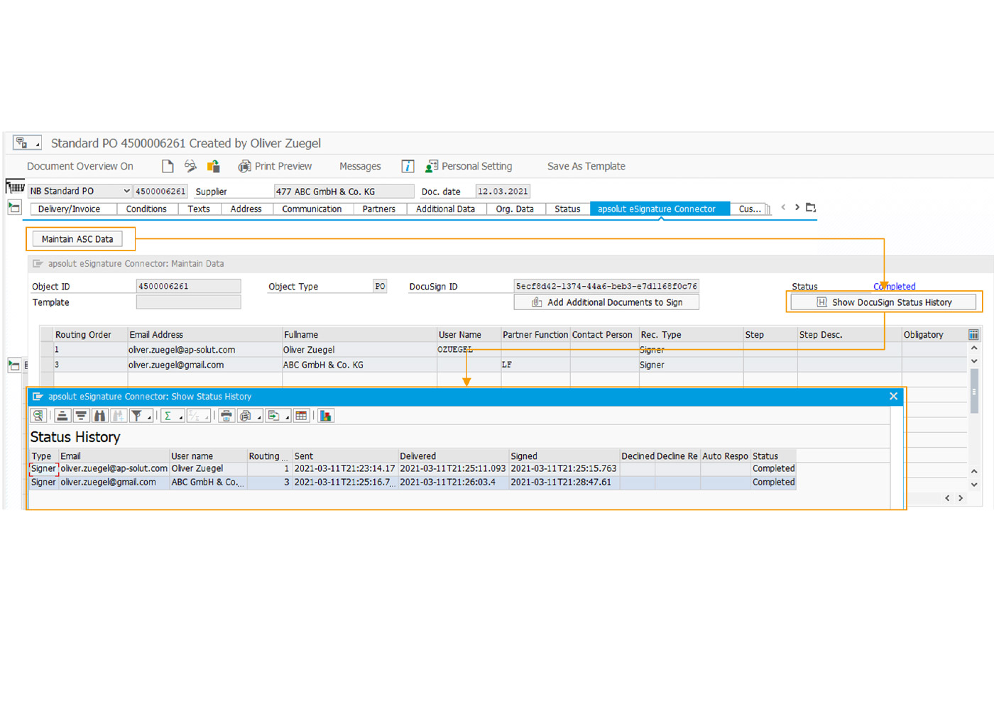 eSignature Connector for DocuSign