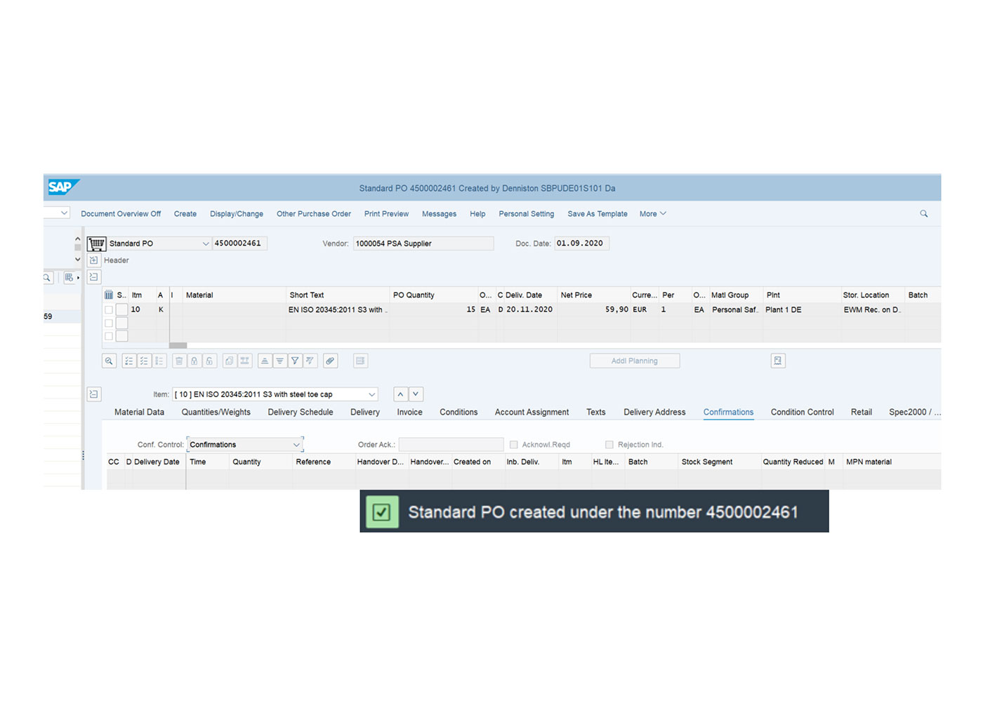 Order Confirmation Workflow