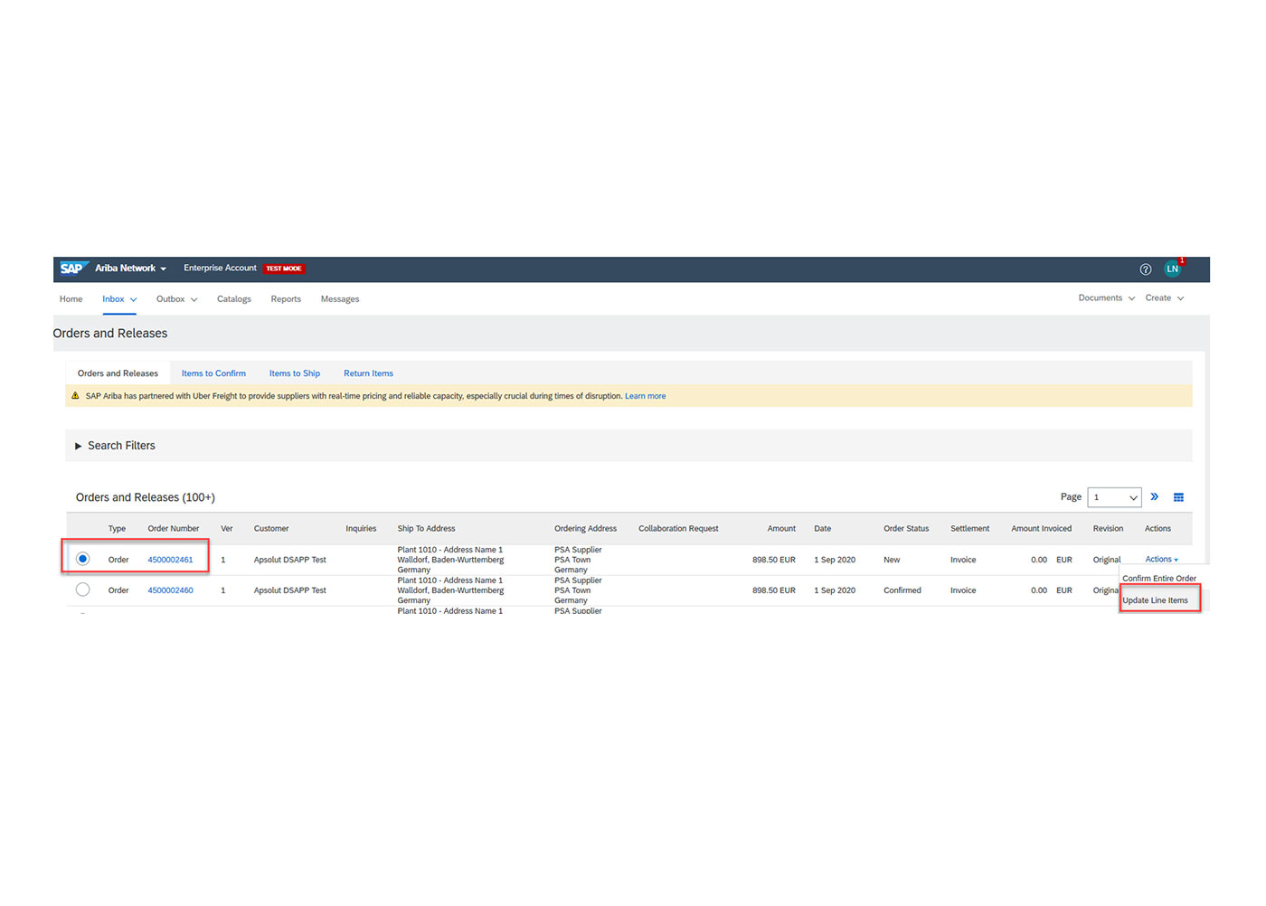 Order Confirmation Workflow