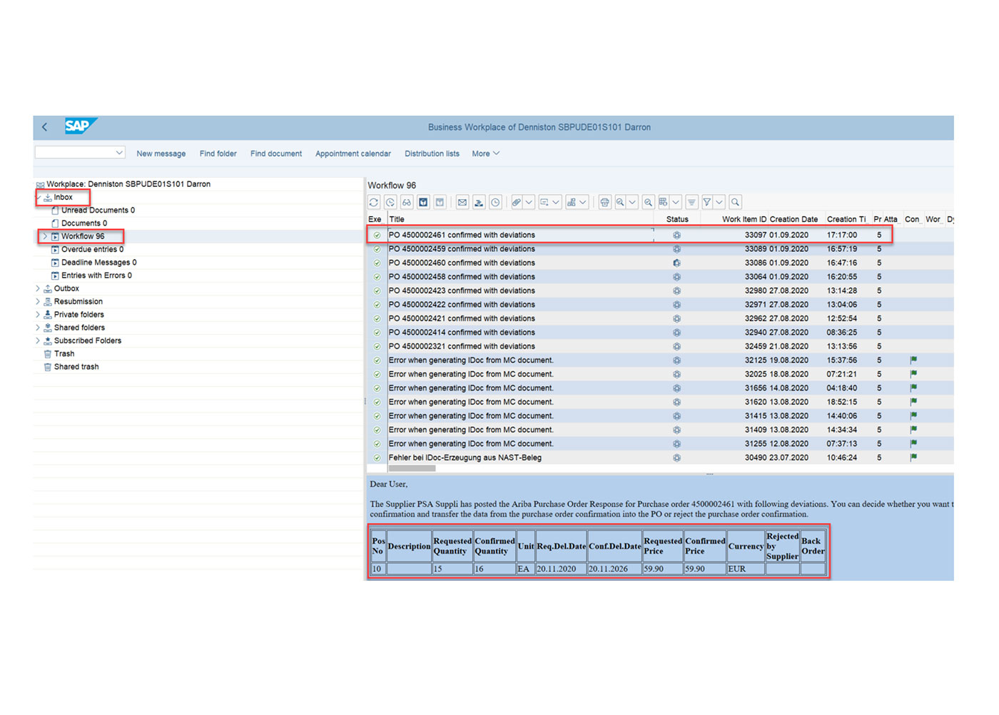 Order Confirmation Workflow